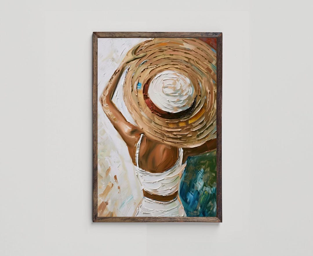 Portrait of Woman, Subtle Color Palette, Neutral Palette Wall Art ...