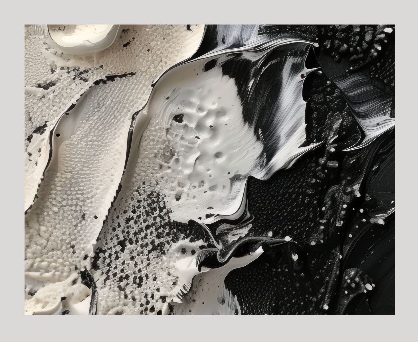 Black and White Abstract Wall Art, Abstract Geometry Printable Art ...