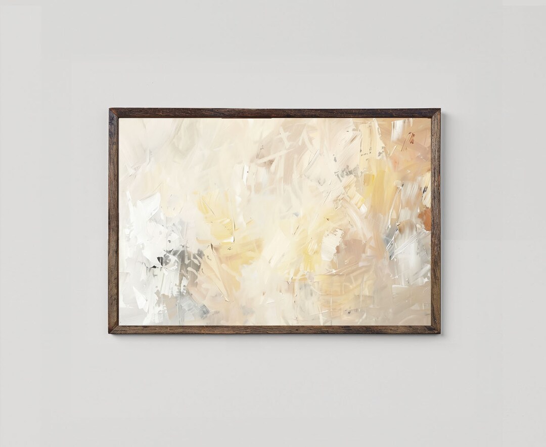 Soft Palette Abstract Decor, Soft Colors Living Room Printable Wall Art ...