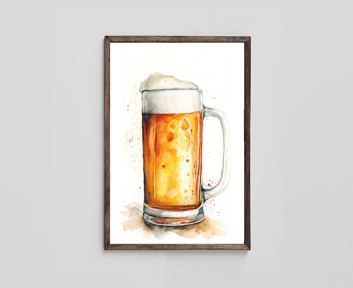 Craft Beer Wall Art, Glass of Wine Print, Living Room Wall Art, Kitchen ...