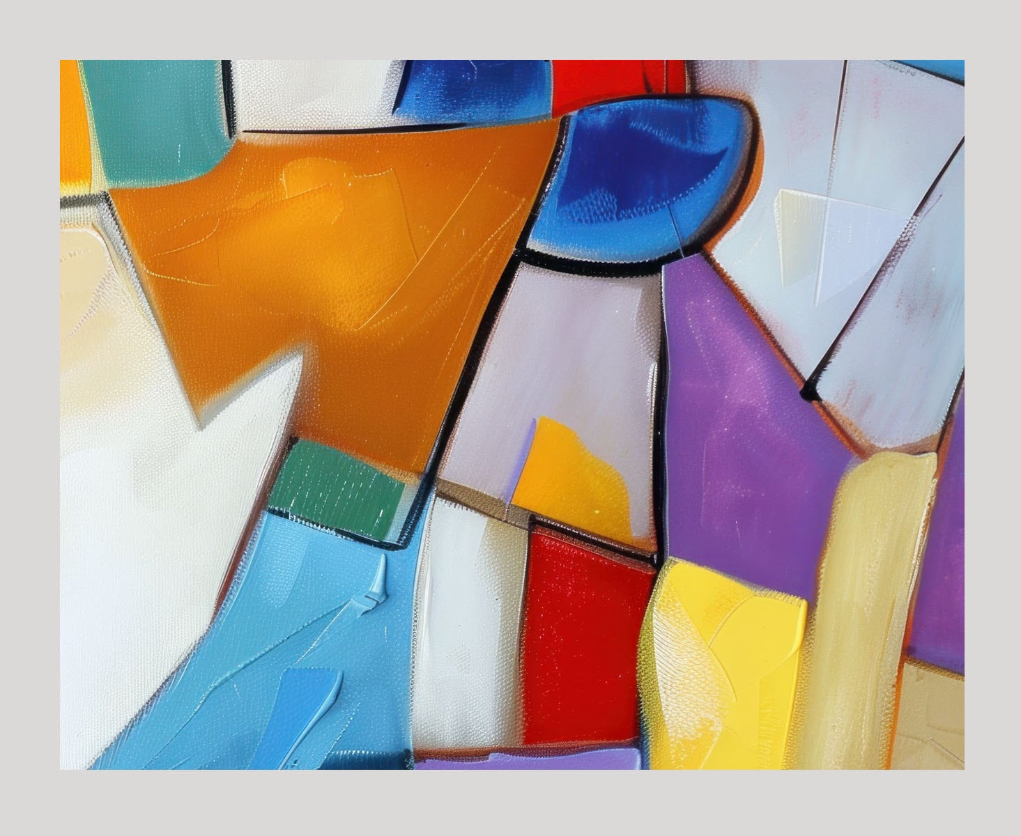 Bold Abstract Art for Modern Home & Office Decor, Colorful Abstract ...