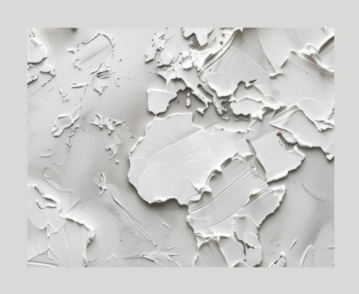 Modern White World Map, Textured Global Wall Art, Contemporary ...