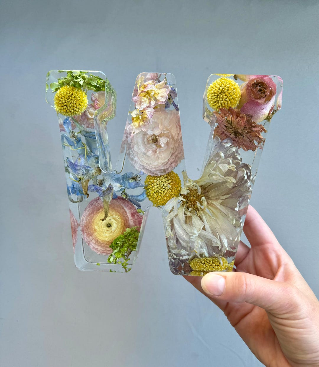 Alphabet Letter Preserved Flower Block Custom Bridal Bouquet ...