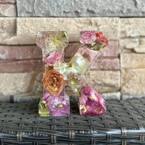 Alphabet Letter Preserved Flower Block Custom Bridal Bouquet ...