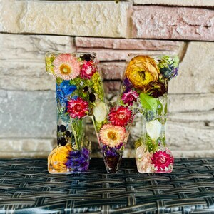 Alphabet Letter Preserved Flower Block Custom Bridal Bouquet ...