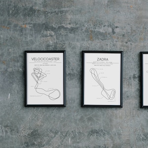 Velocicoaster Layout - Universal Islands of Adventure - USA - Modern ...