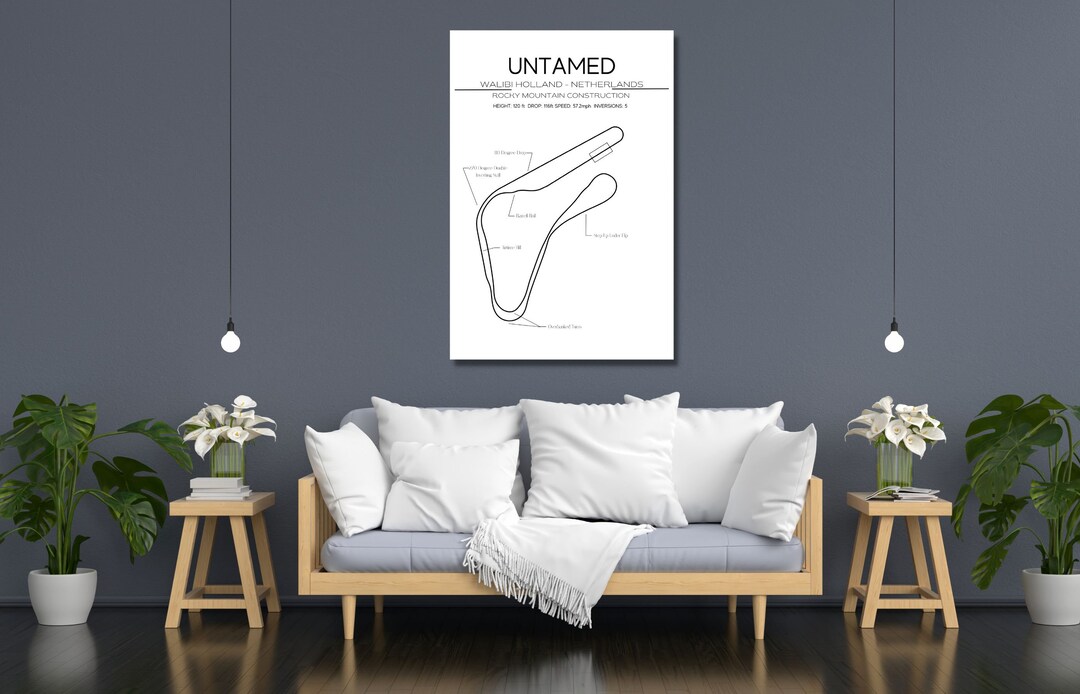 Untamed Layout - Walibi Holland - Netherlands - Modern Wall Art ...