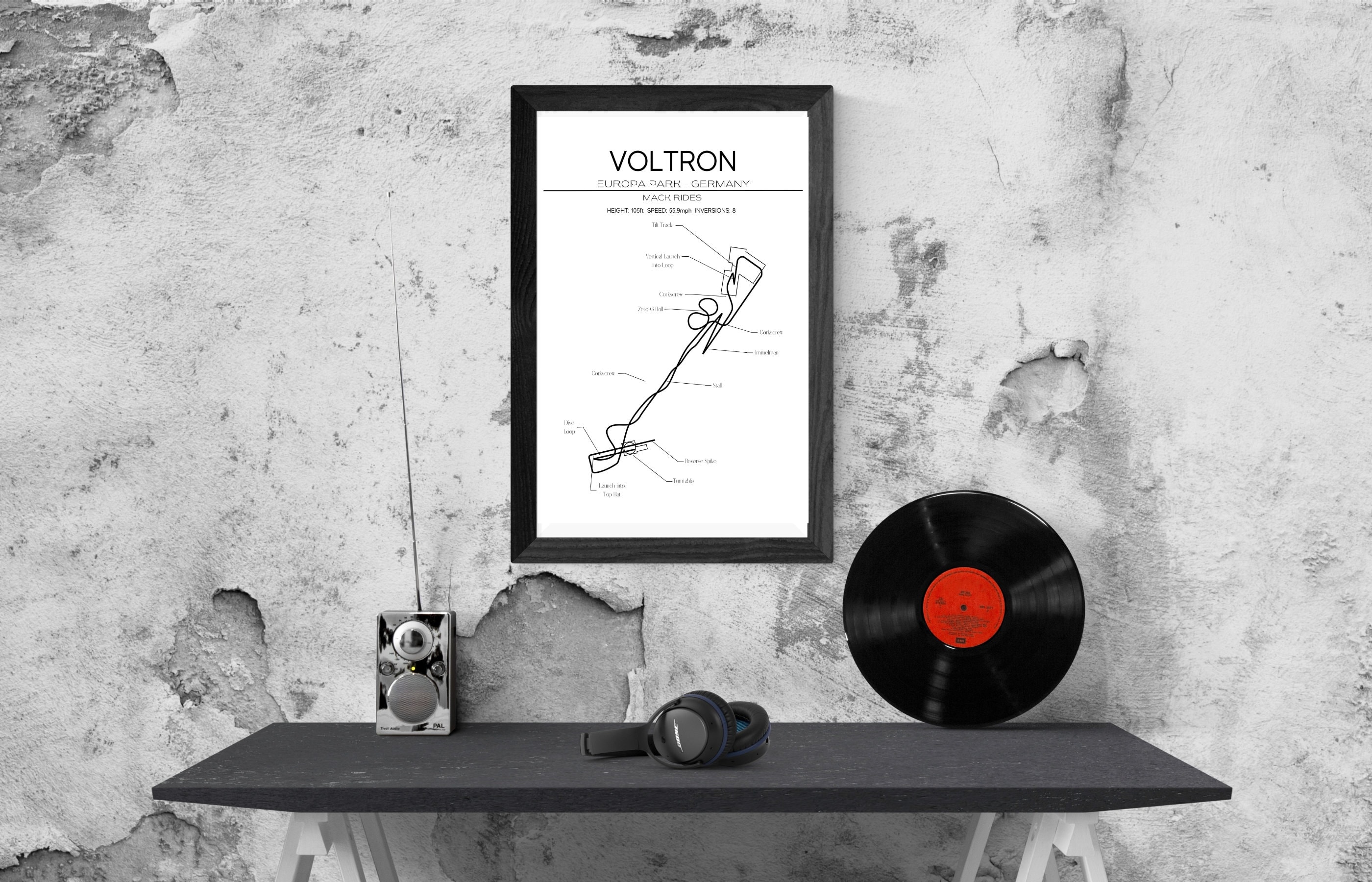 Voltron Layout - Europa Park - Germany - Modern Wall Art - Roller ...