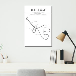 The Beast Layout - Kings Island - USA - Modern Wall Art - Roller ...