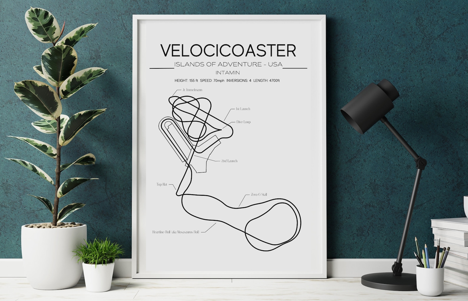 Velocicoaster Layout - Universal Islands of Adventure - USA - Modern ...