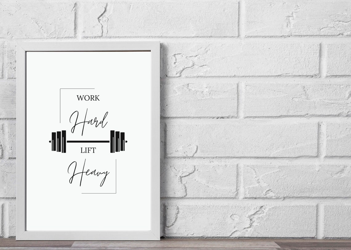 Gym Poster Workout Poster Printable Wall Art for Gym Fitness Poster ...