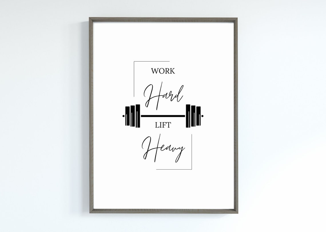 Gym Poster Workout Poster Printable Wall Art for Gym Fitness Poster ...