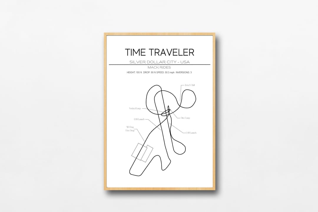 Time Traveler Layout - Silver Dollar City - USA - Modern Wall Art ...