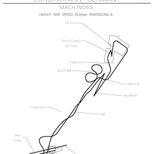 Voltron Layout - Europa Park - Germany - Modern Wall Art - Roller ...