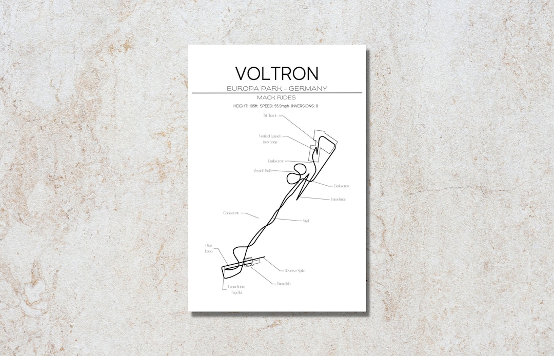 Voltron Layout - Europa Park - Germany - Modern Wall Art - Roller ...