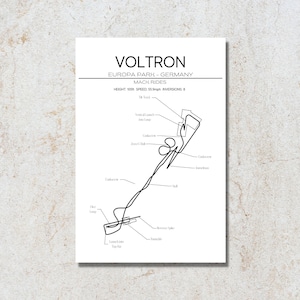 Voltron Layout - Europa Park - Germany - Modern Wall Art - Roller ...