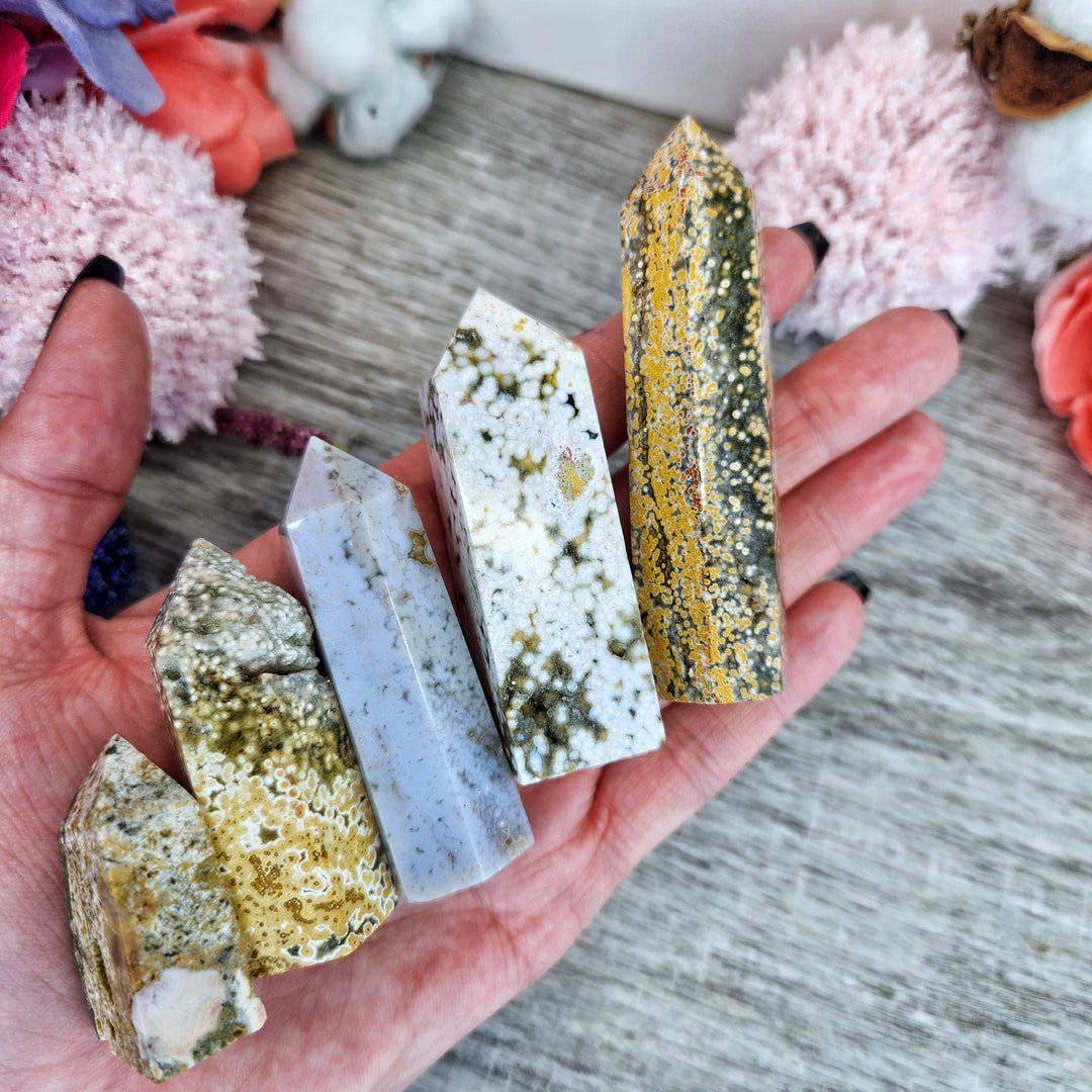 Orbicular Tower Pastel OJ Jasper Ice Cream Large Teal Cream Evergreen ...