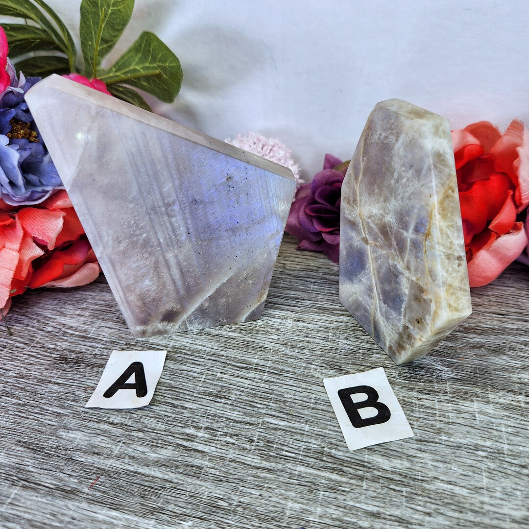 Sunstone Moonstone Slab Flash Blue White Chatoyant Chatoyancy Flashy ...