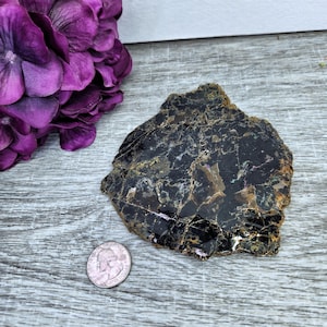 Biotite Black Mica Slab Canada Rare Raw Crystal Mineral Emotional ...