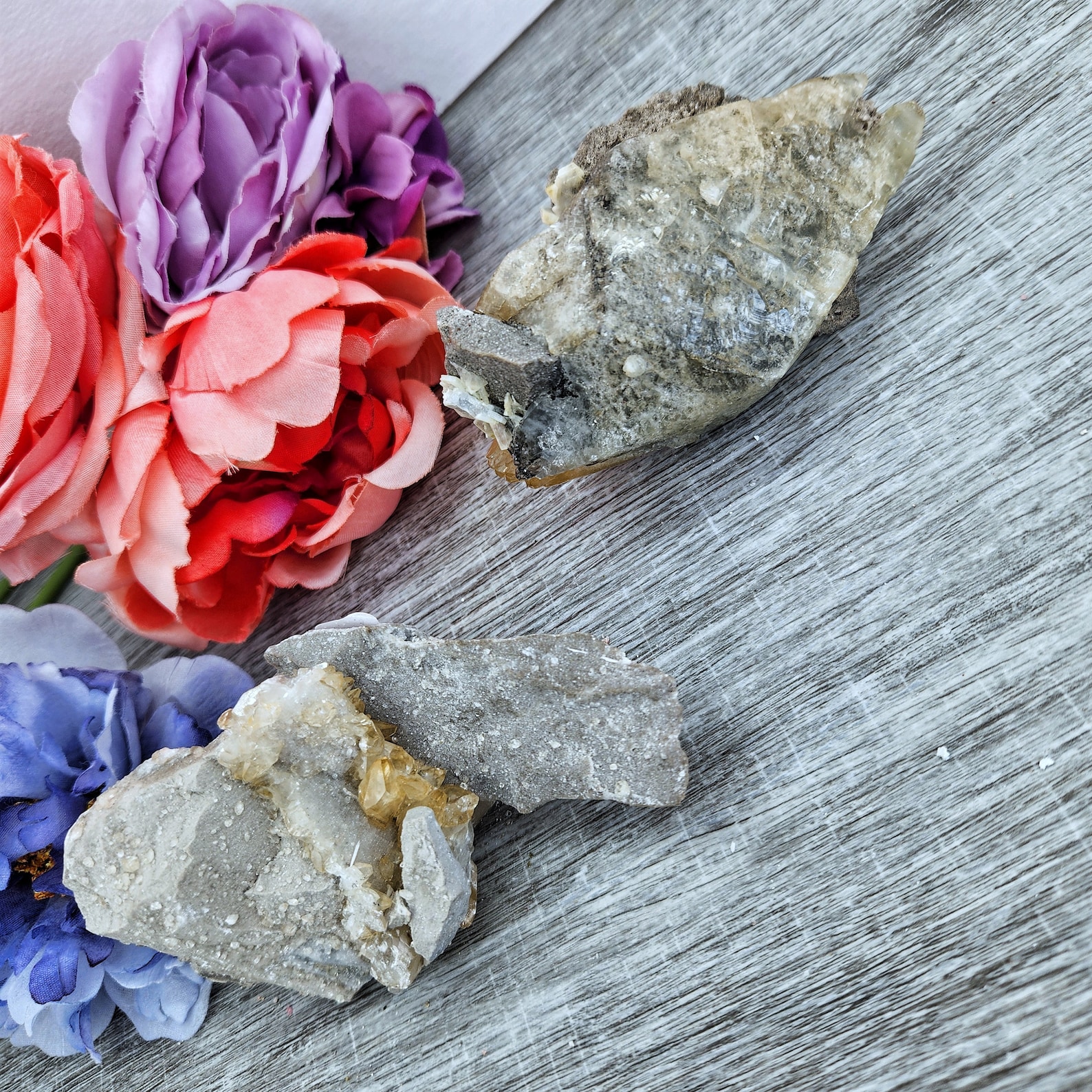 Elmwood Calcite Sphalerite on Dolomite With Pyrite Twinned Druzy Golden ...