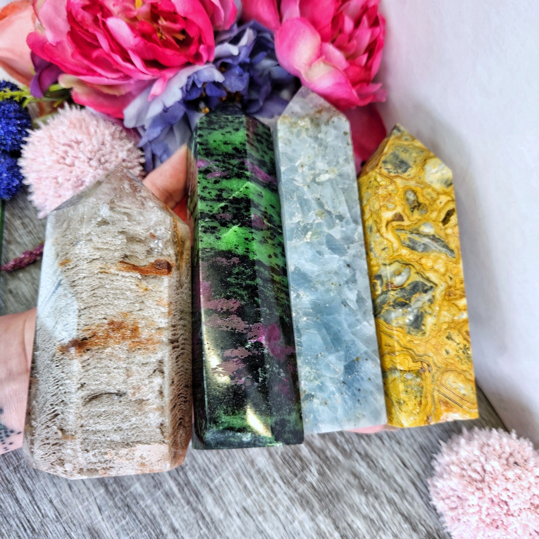 Thousand Layer Quartz Ruby Zoisite Blue Calcite Mexican Crazy Lace ...