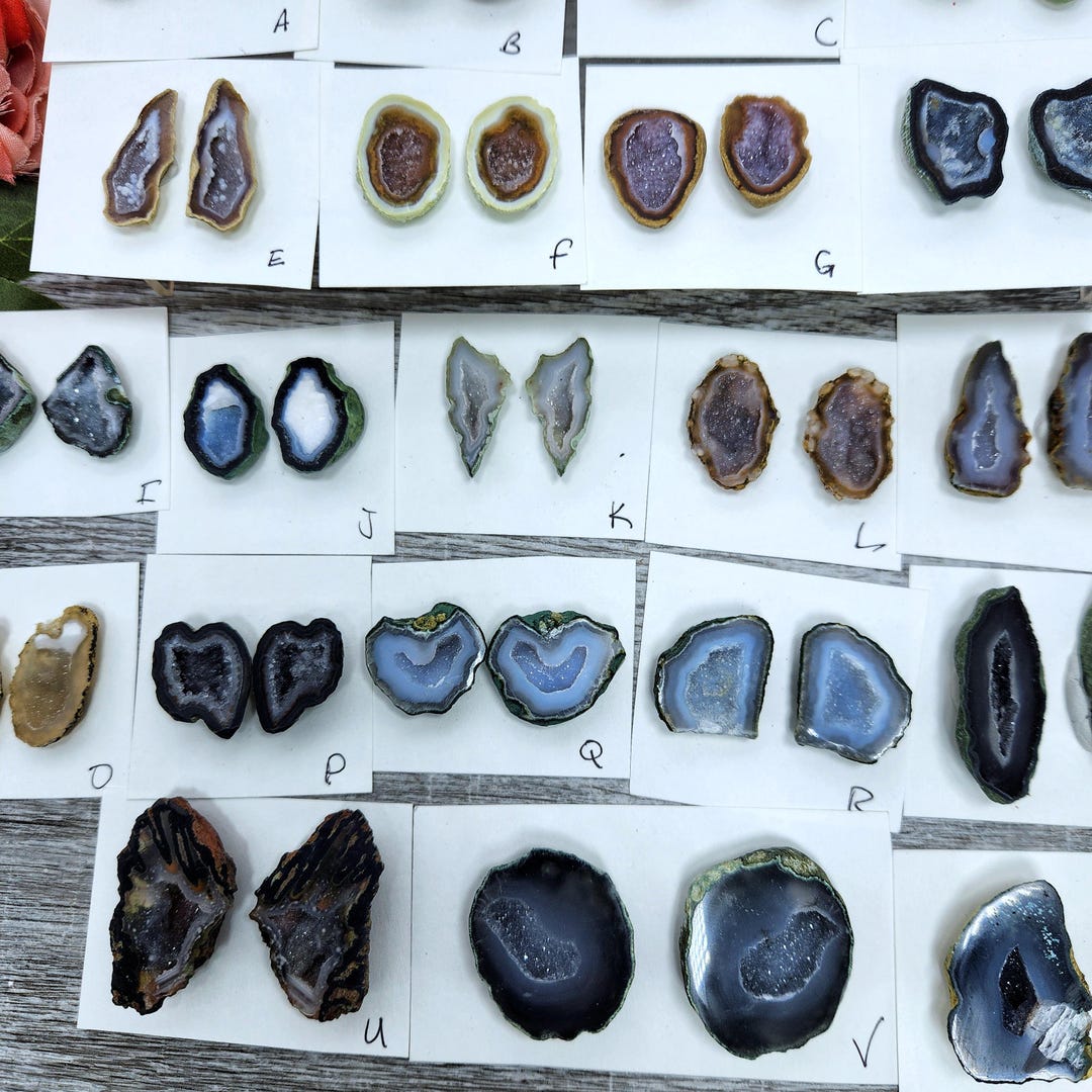 Mexican Geode Mini Pairs Pick Your Set of 2 Pieces Unique Some Are UV ...
