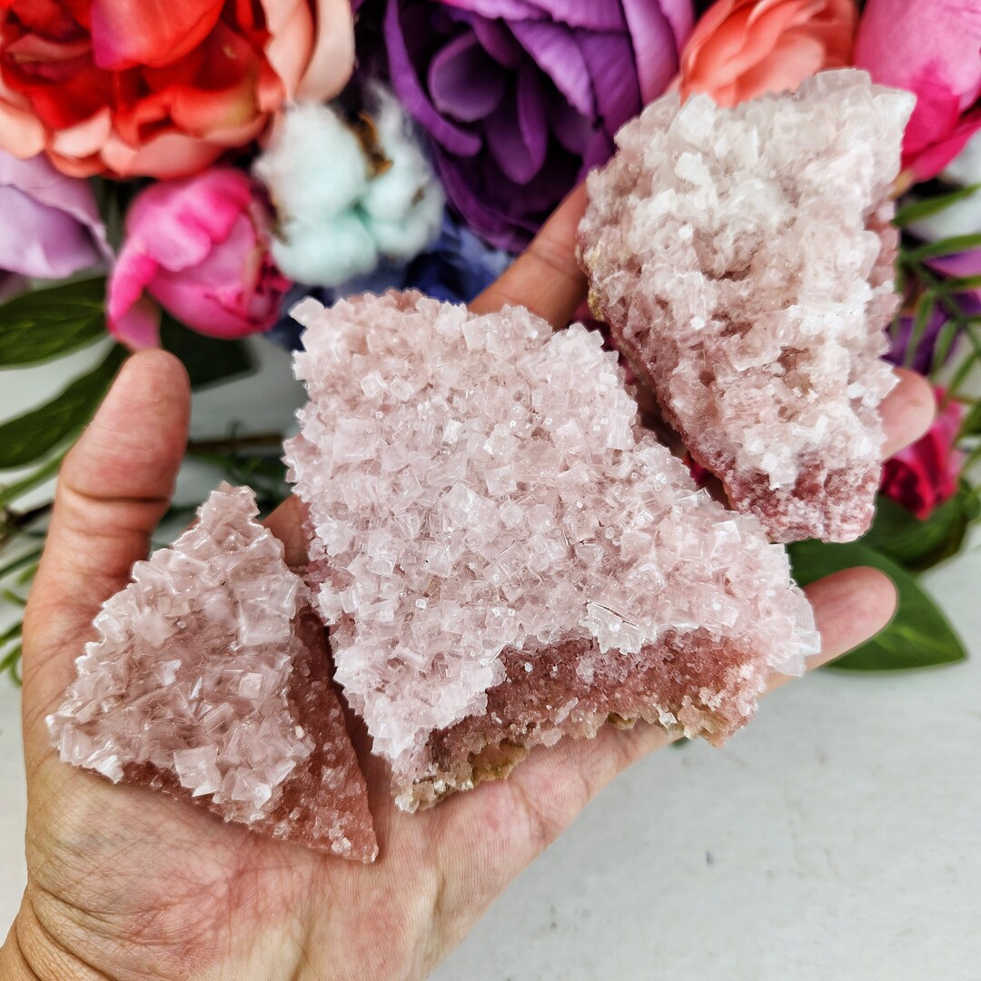 Halite Baby Pink Specimen Searles Lake Salt Cluster Crystal Natural ...