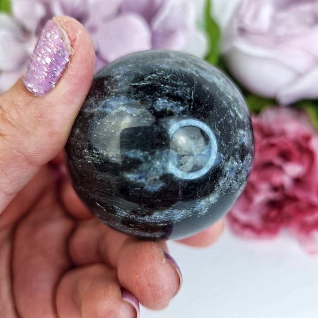 Astrophyllite Firework Flashy Stone Sphere Crystal Carving Personal ...