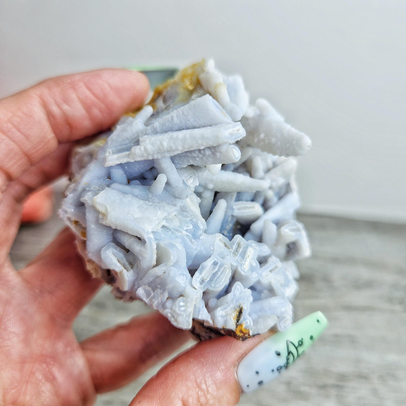 Blue Anhydrite Peru Raw Crystals Grounding Intuitive Communication ...