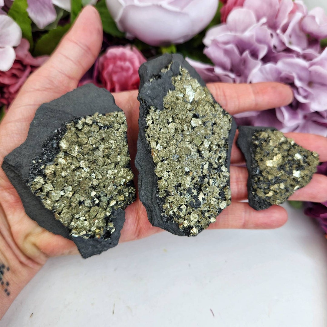 Pyrite Shale Fools Gold Small Crystals Sparkle Specimen - Etsy