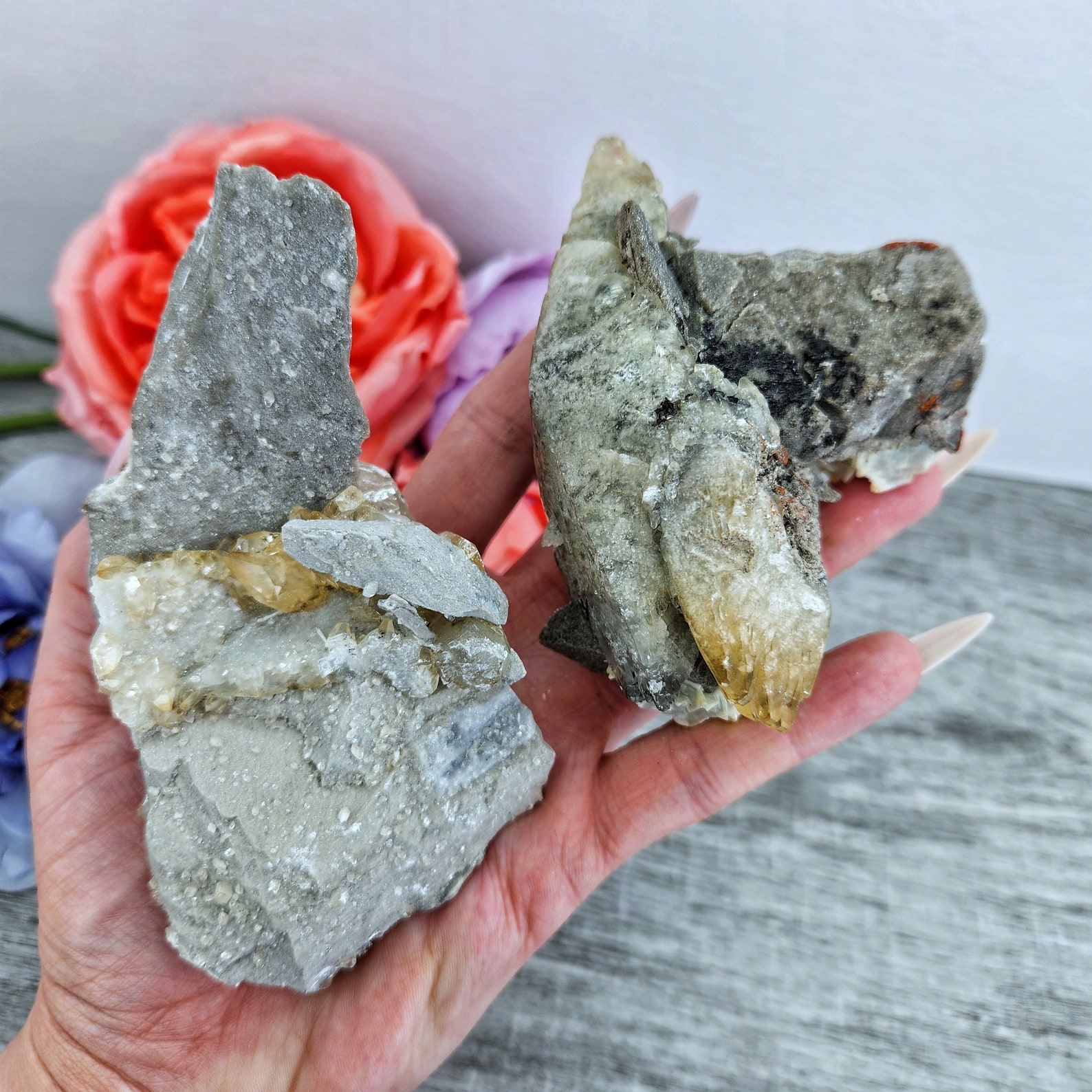 Elmwood Calcite Sphalerite on Dolomite With Pyrite Twinned Druzy Golden ...