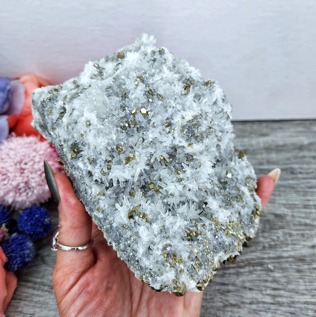 Needle Quartz Pyrite Inclusions Indonesia XL Huge Sharp Terminations ...