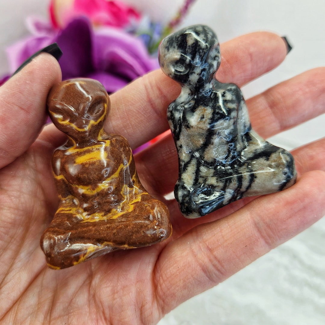 Alien Carving Mineral Spiderweb Red Jasper Rhyolite Brown Natural Raw ...