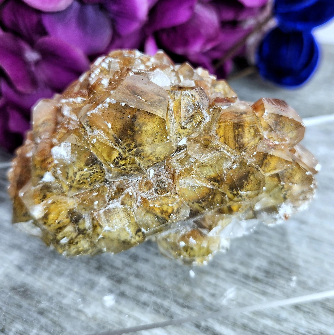 Leopard Skin Calcite China Clay Hematite Inclusions Multi-generation ...