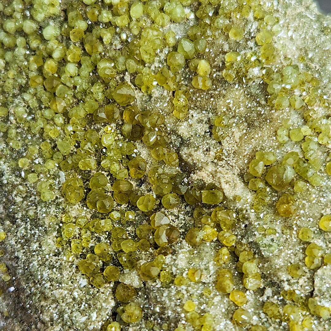 RARE Yellow Garnet From Canada in Matrix Special Natural Specimen ...
