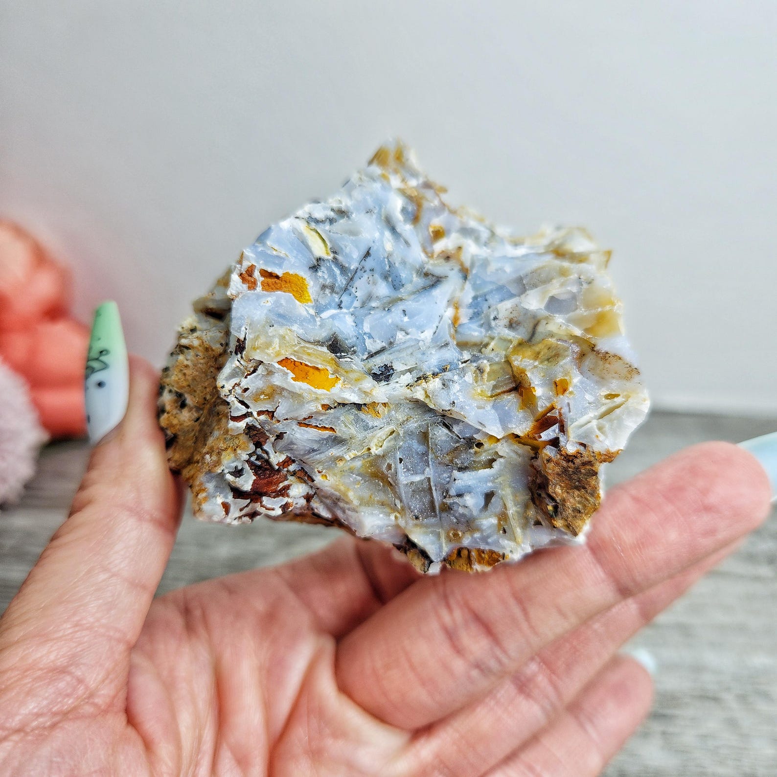 Blue Anhydrite Peru Raw Crystals Grounding Intuitive Communication ...