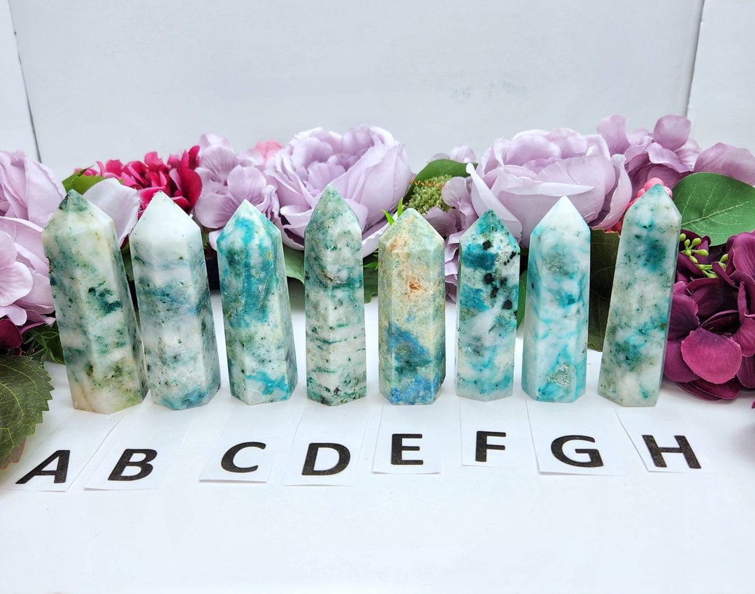 Phoenix Stone Tower Available Chrysocolla Malachite Turquoise Peace ...