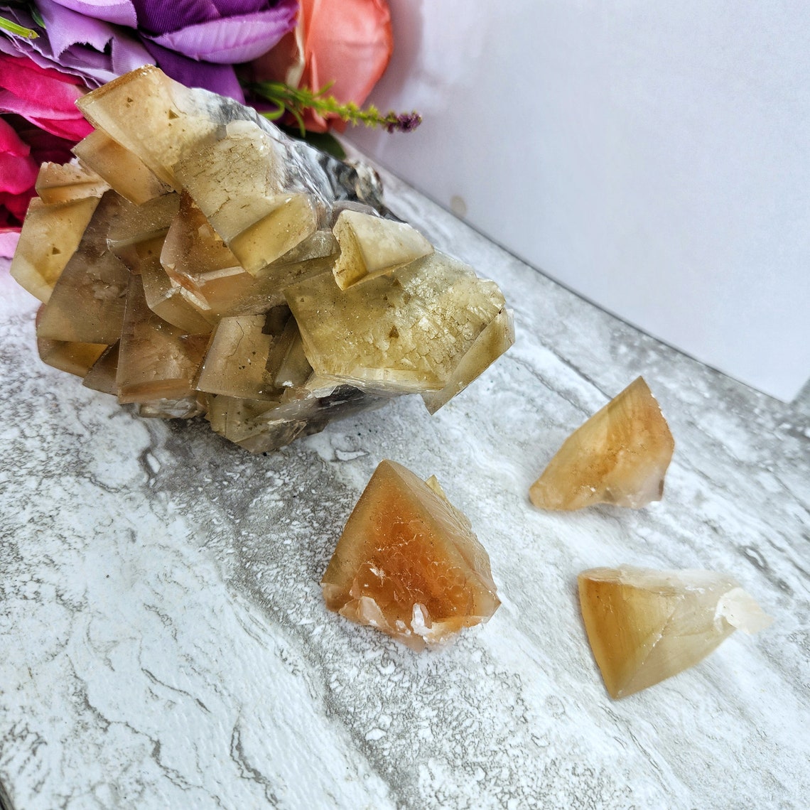 Mariposa "butterfly" Calcite Specimen UV Glow Beautiful Lustrous ...