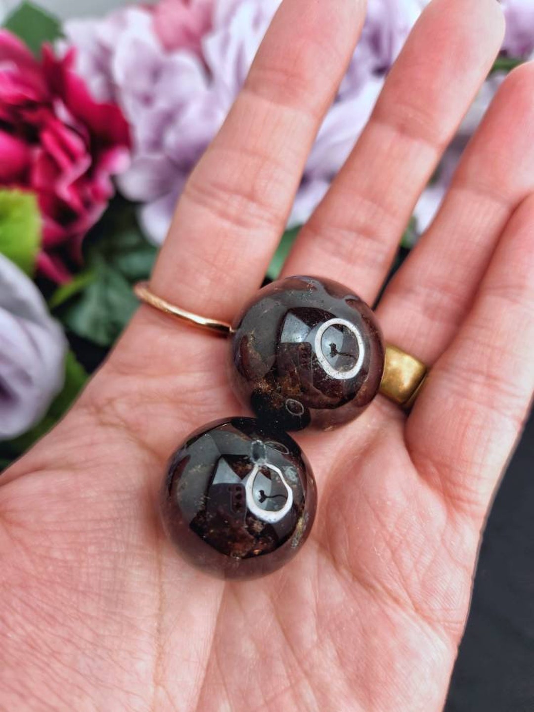 Garnet Sphere With Asterism Star Red Natural High Quality - Etsy