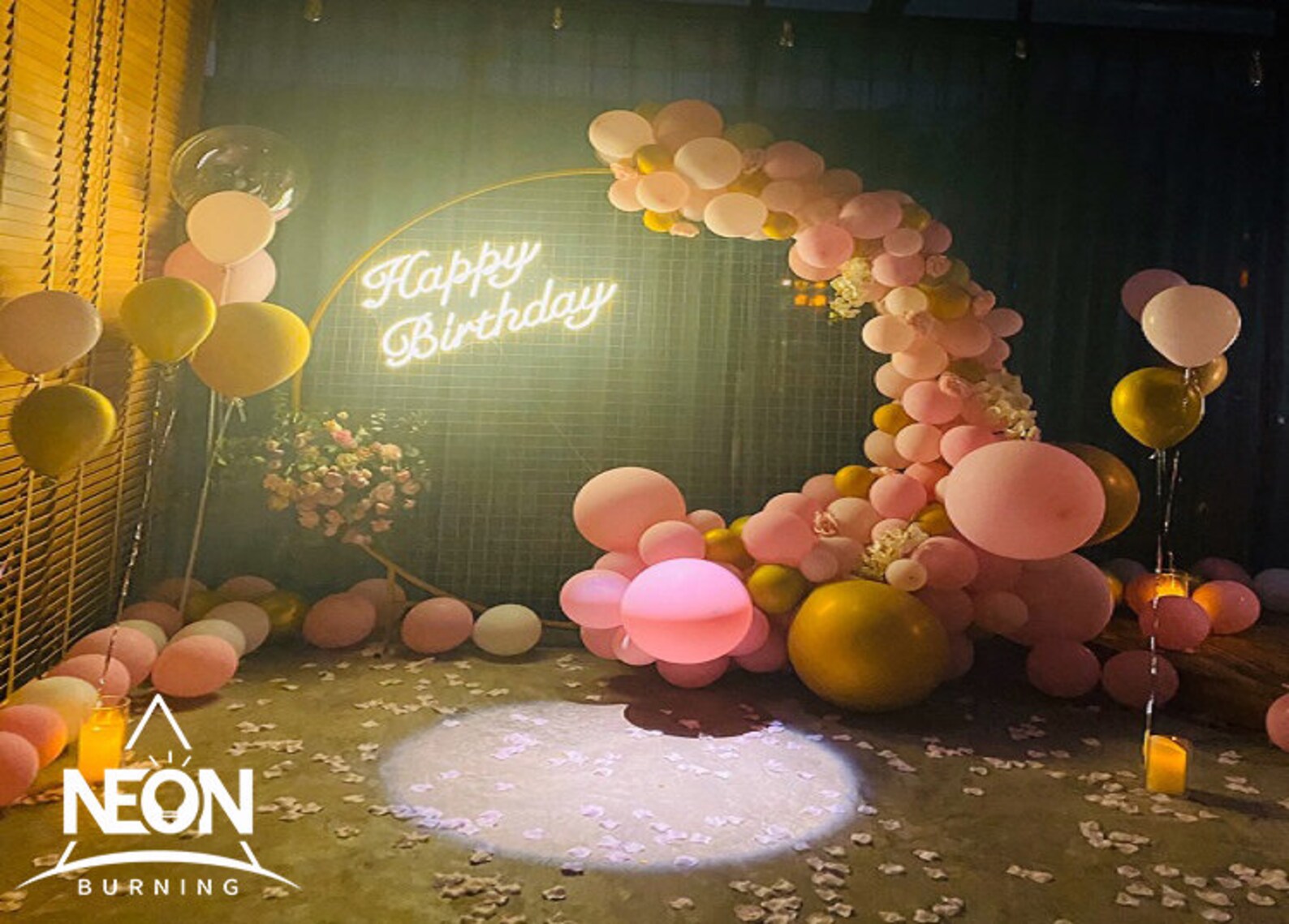 Custom Neon Sign | Happy Birthday Neon Lights | Birthday Gift ...