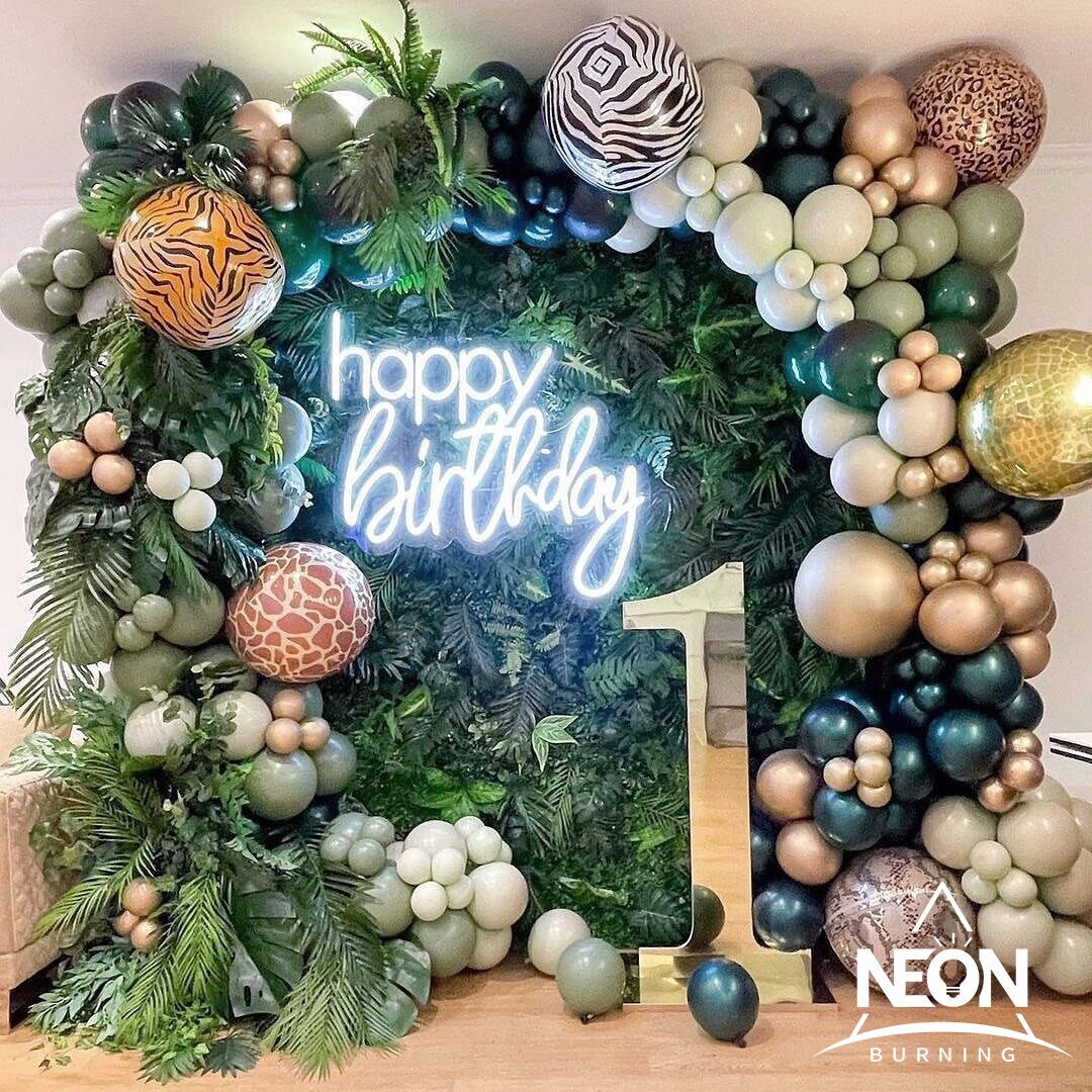 Custom Neon Sign | Happy Birthday Neon Lights | Birthday Gift ...