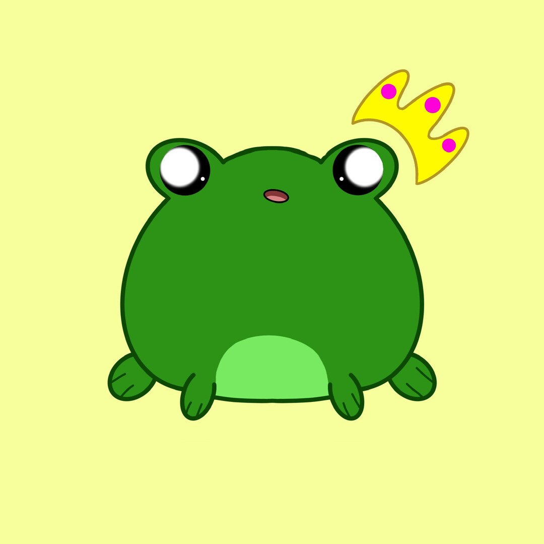 Prince Harold the Frog Sticker - Etsy