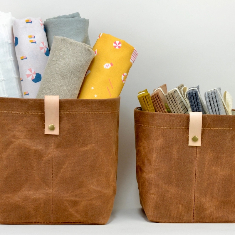 Leather Storage Bins - Etsy