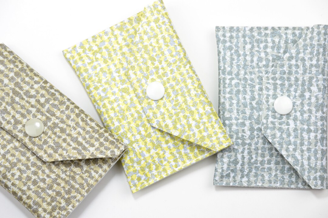 Abstract Fabric Snap Pouch: Business Card Holder, Water Repellent - Etsy