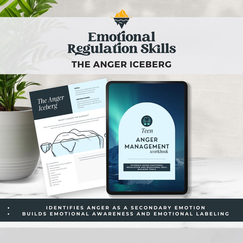 Anger Management Therapy for Teens, Emotional Regulation Worksheets ...
