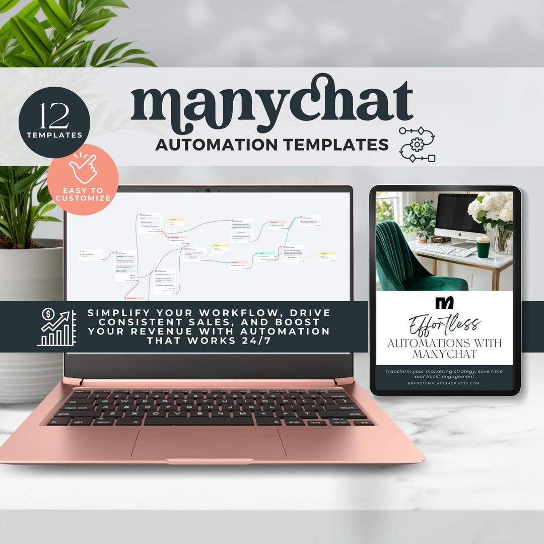 Manychat Automation Templates, Chatbot Flows, Customizable Marketing ...