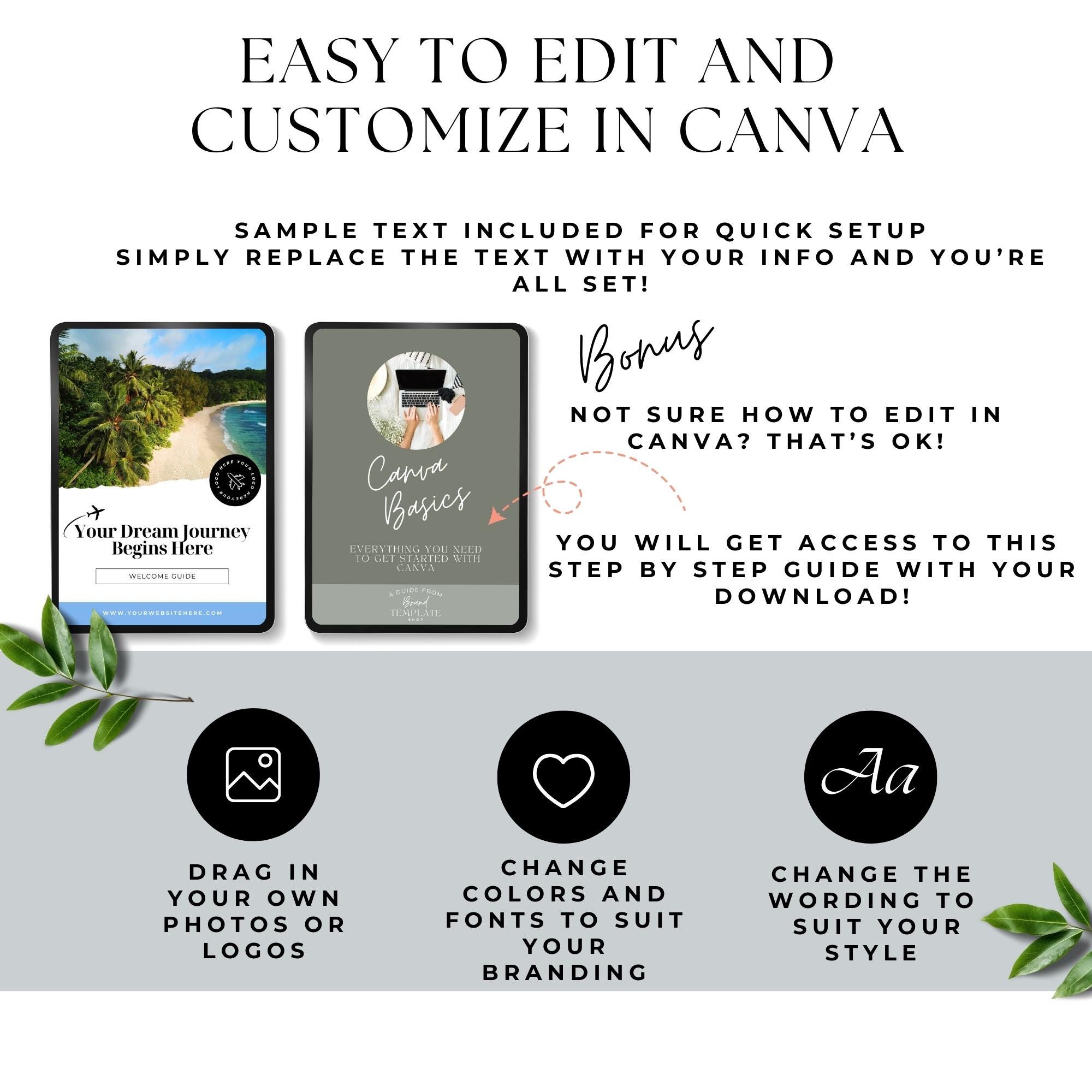 Travel Agent Welcome Guide, Client Onboarding Brochure Template ...