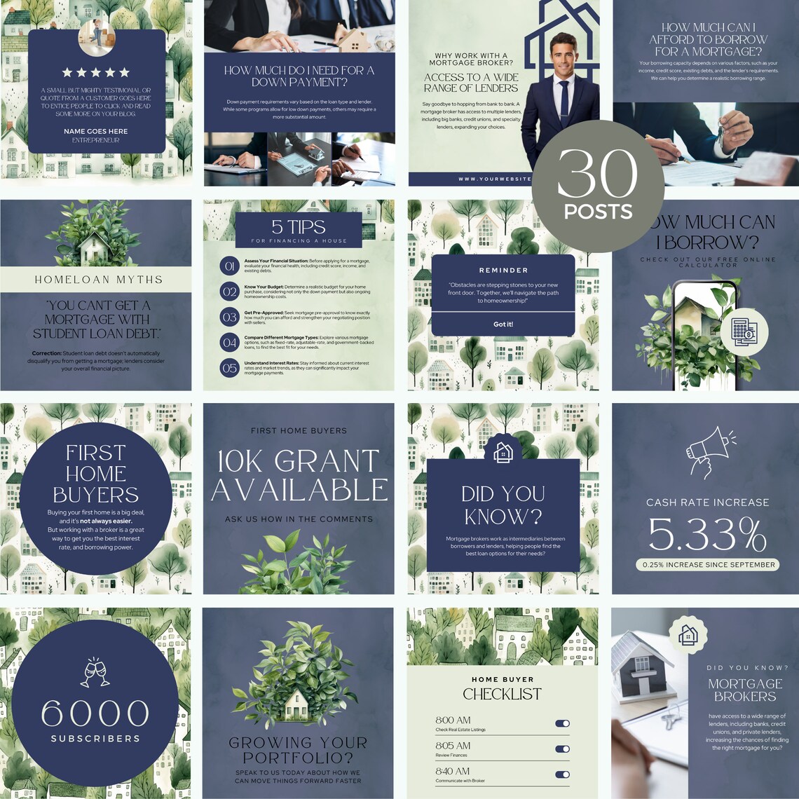 Mortgage Broker Social Media Posts, Instagram Social Media Canva ...