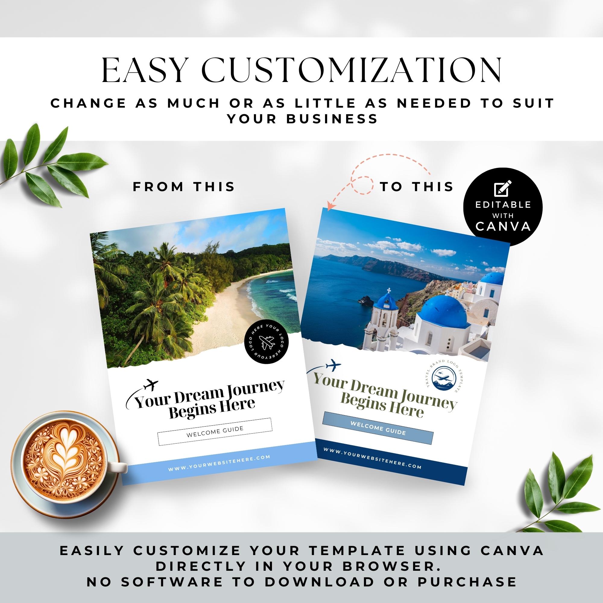 Travel Agent Welcome Guide, Client Onboarding Brochure Template ...