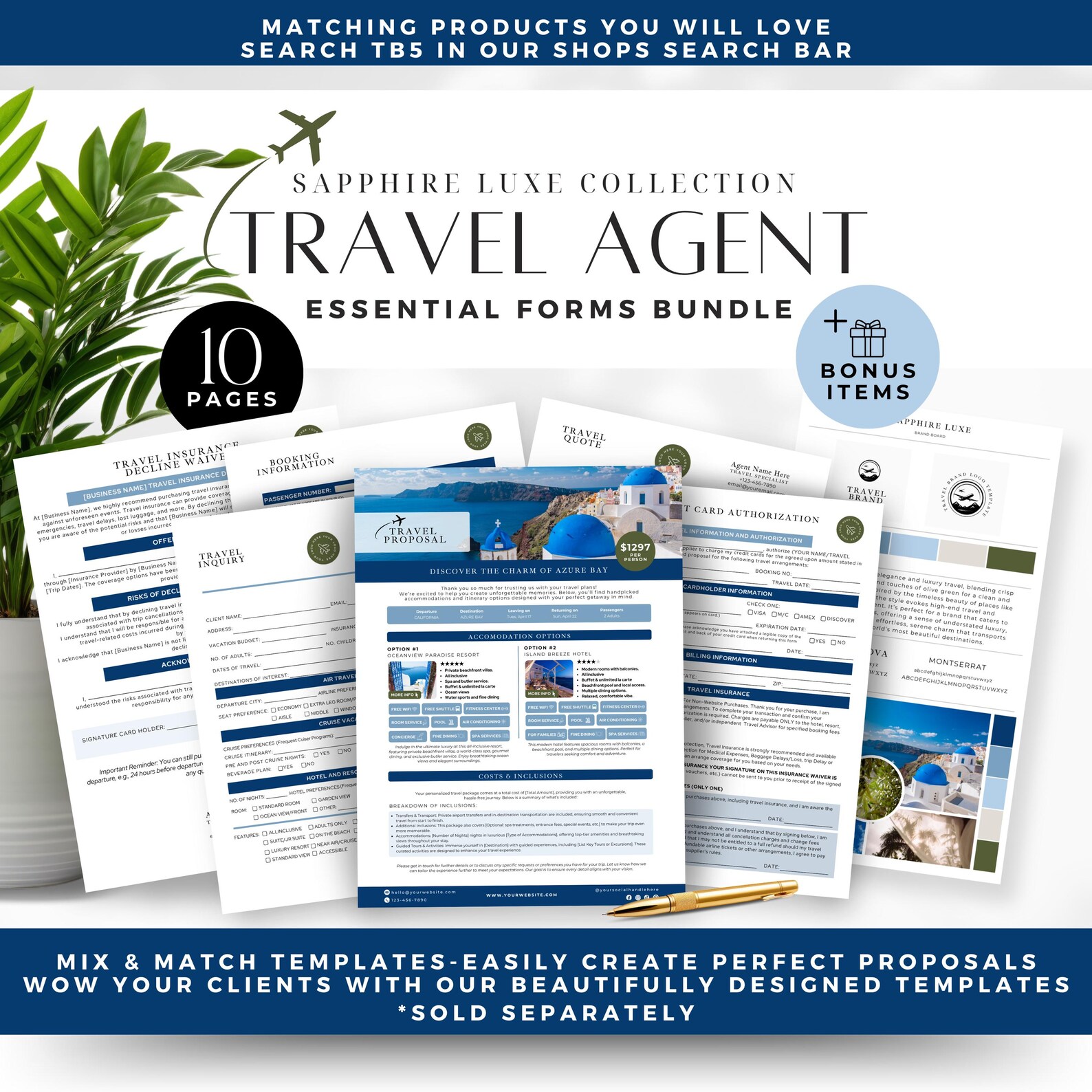 Travel Agent Welcome Guide, Client Onboarding Brochure Template ...
